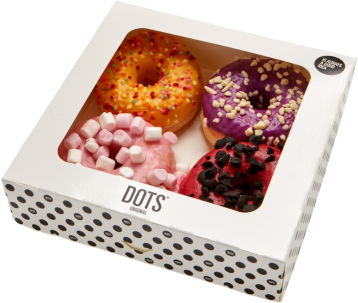 Europastry Party Dots-4 Pack Donuts - Innnes heildverslun